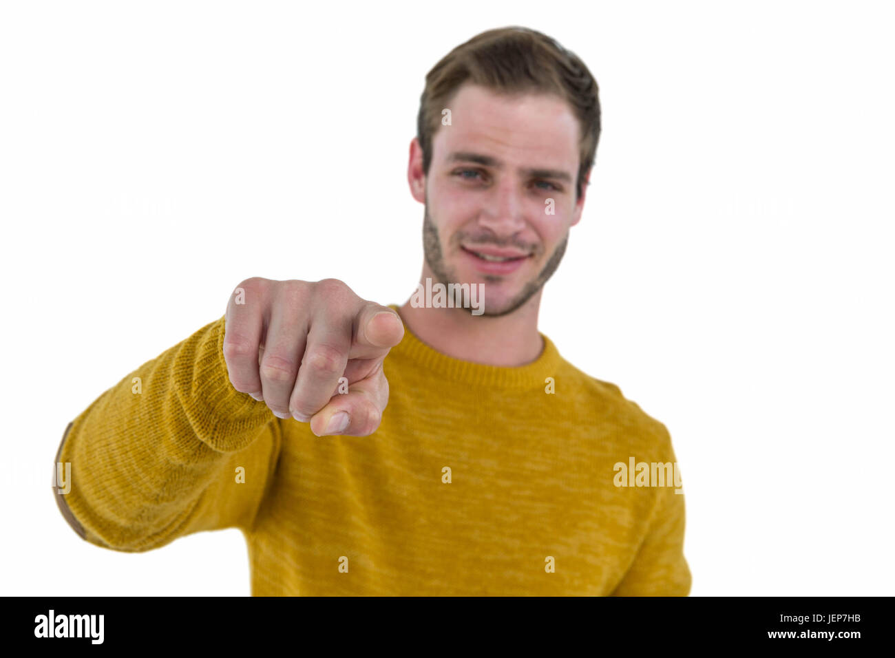 Young creative man pointing camera hi-res stock photography and images ...