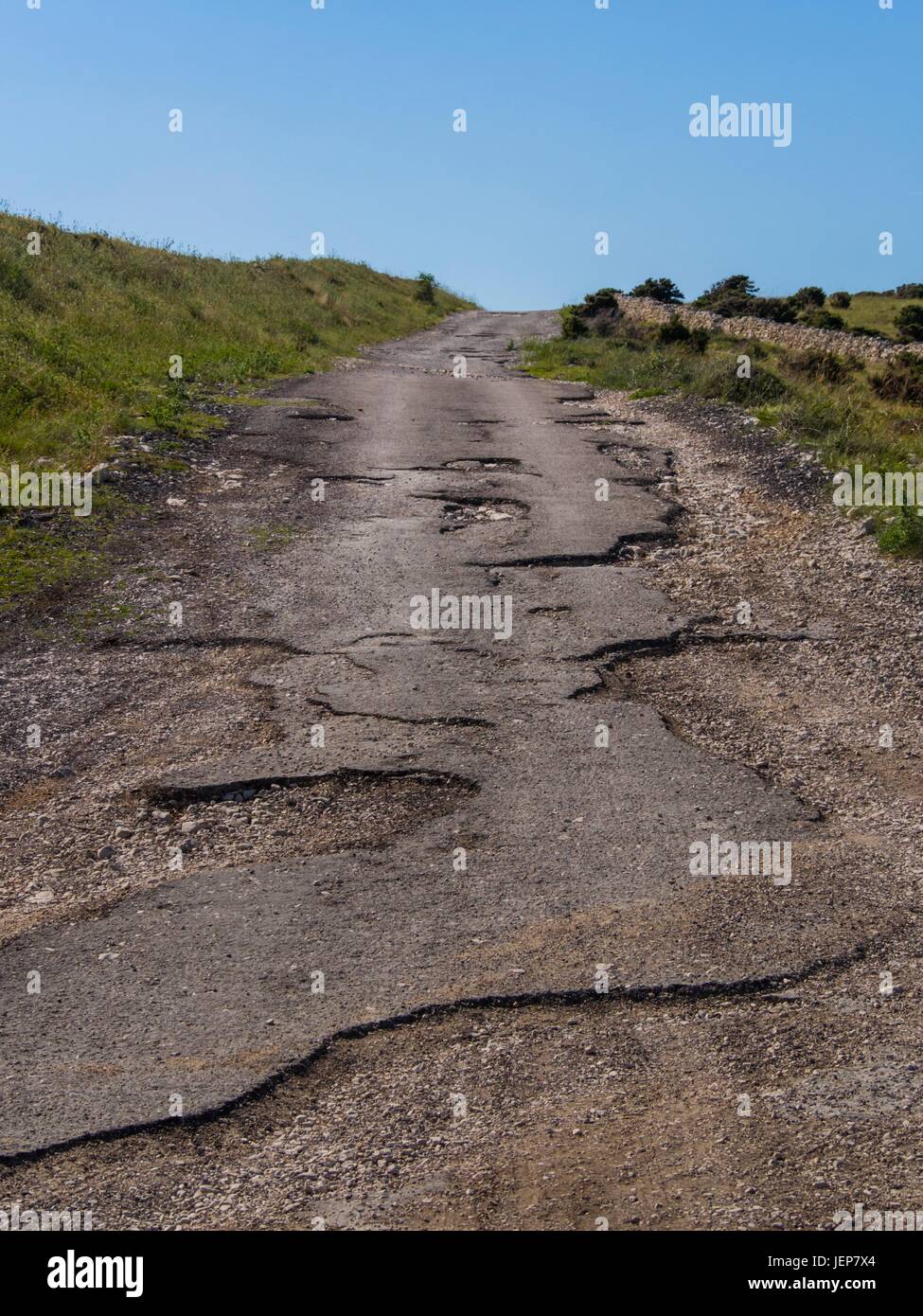 Abandoned asphalted road hi-res stock photography and images - Alamy