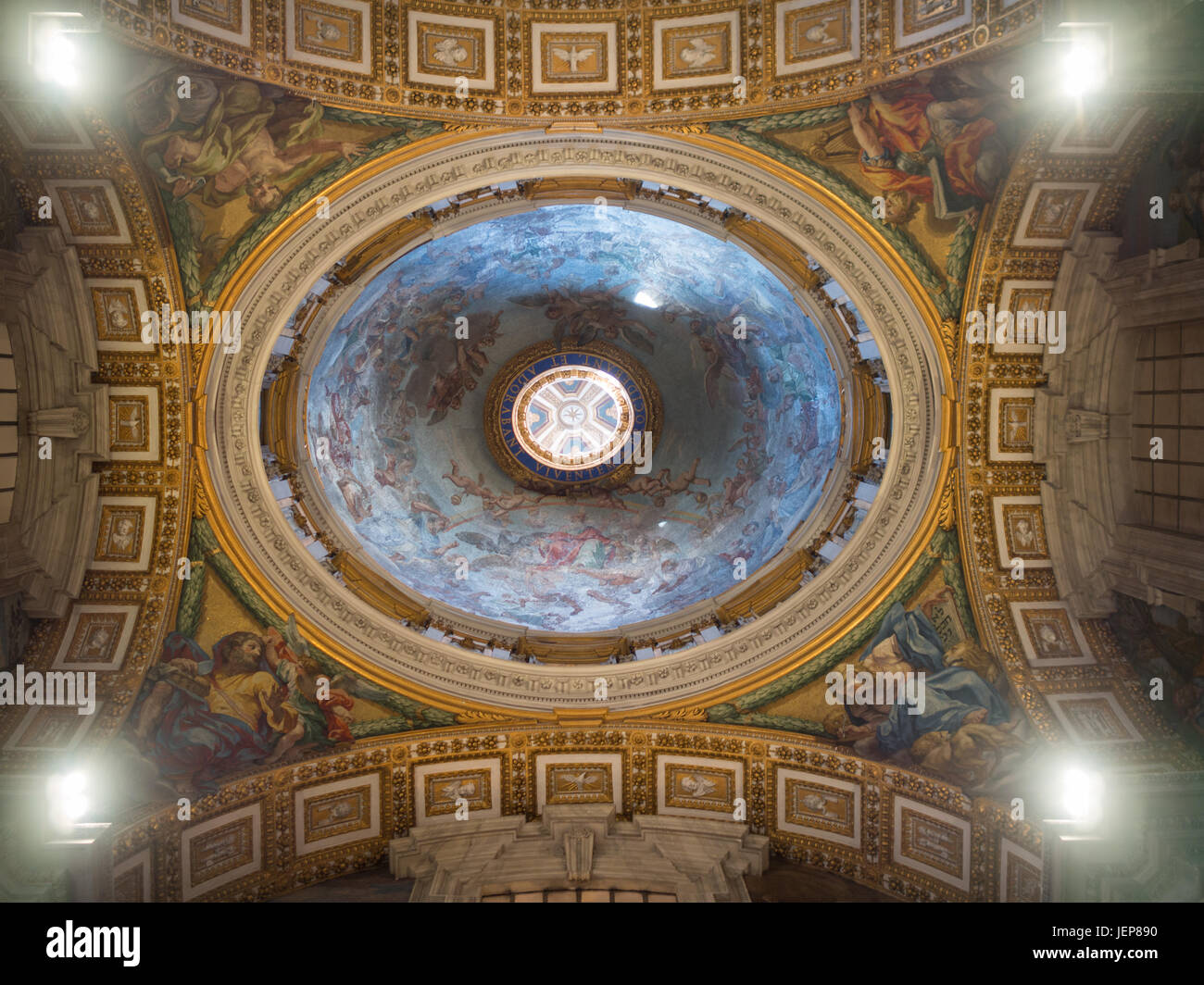 Side dome of St. Peter's Basilica with an oculus Stock Photo - Alamy