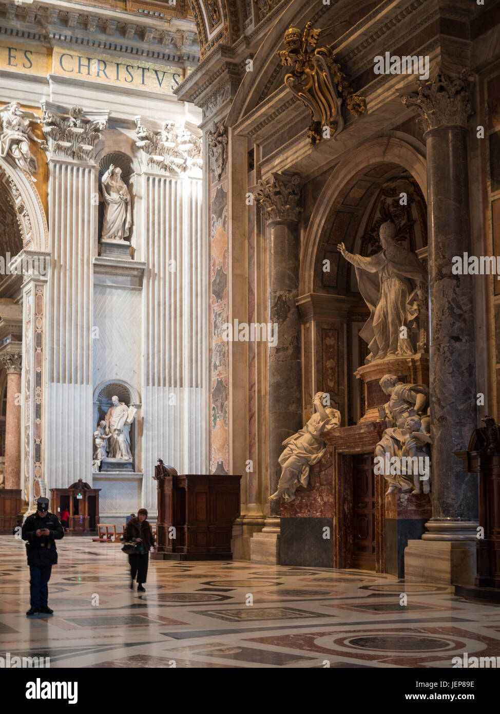 The grandeur of Bernini's Pope Alexander VII tomb Stock Photo - Alamy