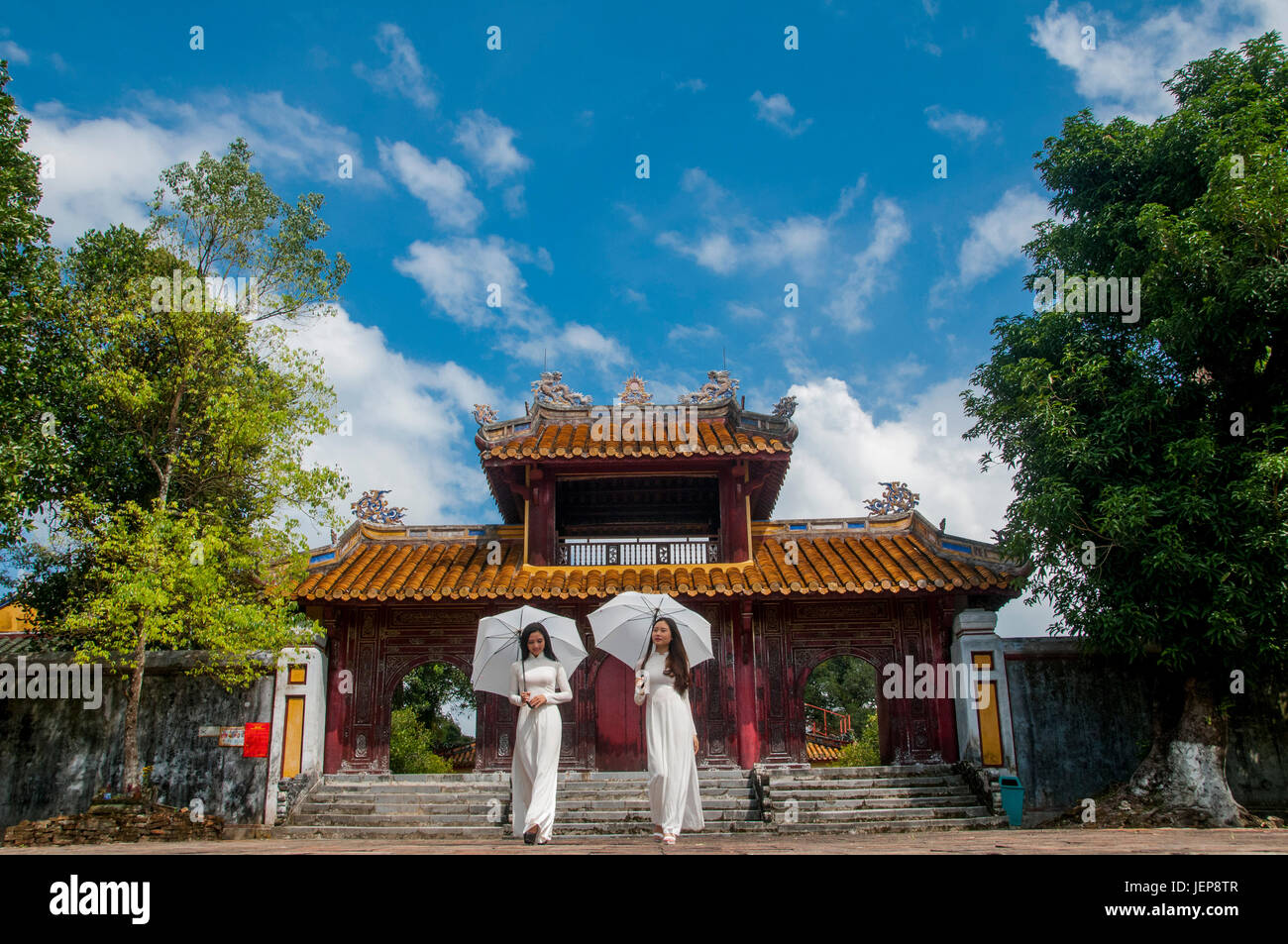 Ancient Hue city temple in central Vietnam Stock Photo - Alamy