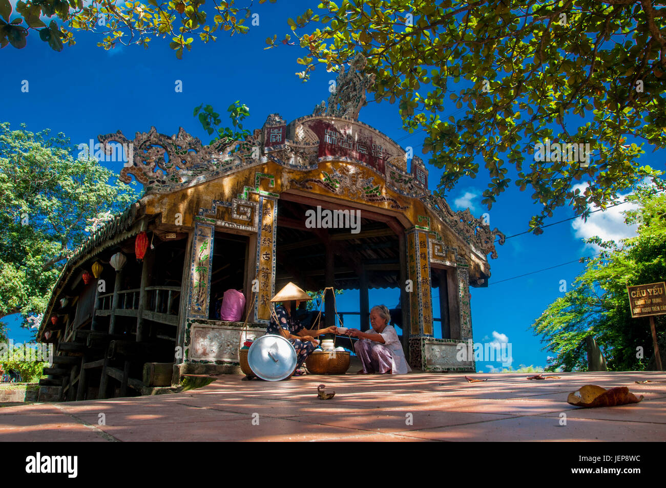 Ancient Hue city temple in central Vietnam Stock Photo - Alamy