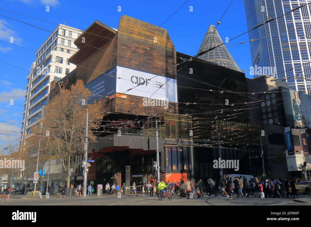 People visit Melbourne central shopping mall in Melbourne Australia ...