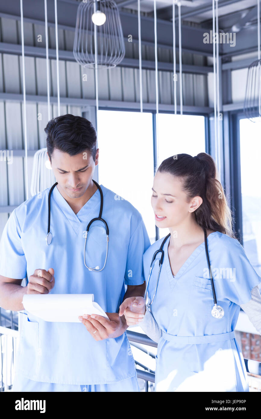 Medical team talking at the hospital Stock Photo - Alamy