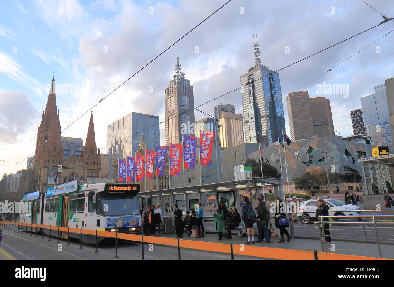 Melbourne skyscrapers downtown cityscape Australia Stock Photo - Alamy