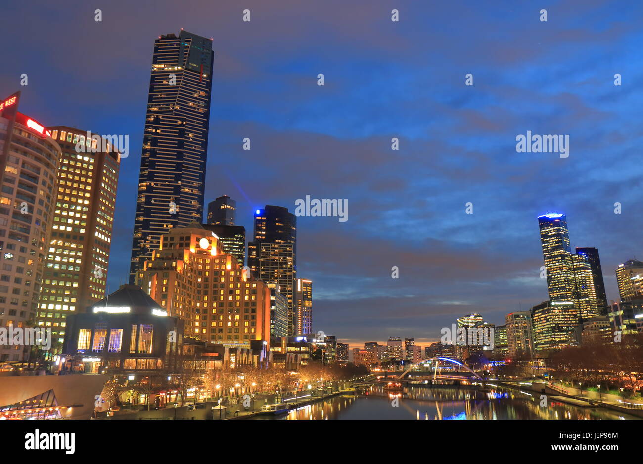 Melbourne skyscrapers downtown cityscape Australia Stock Photo - Alamy