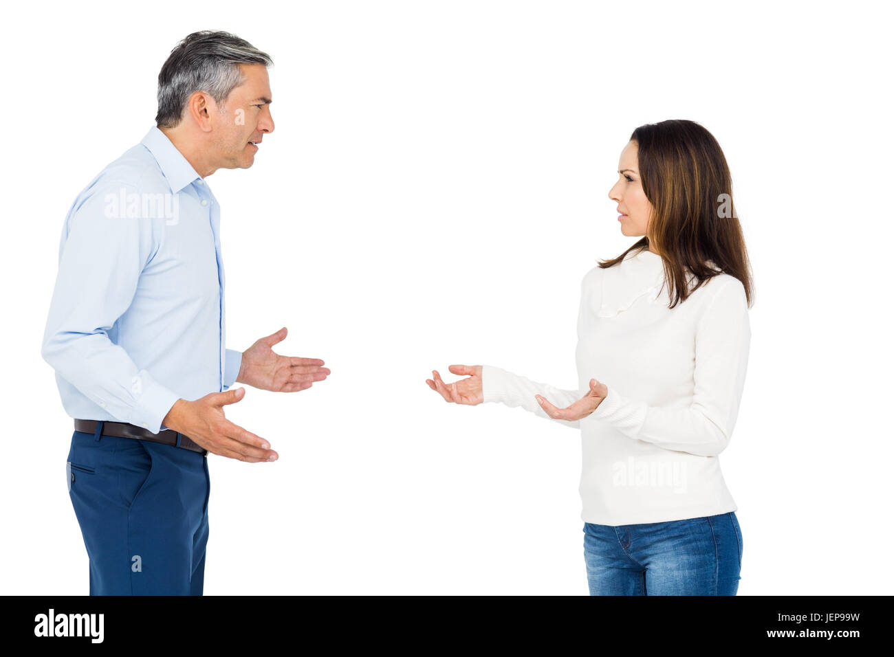 Couple arguing man pointing finger hi-res stock photography and images ...