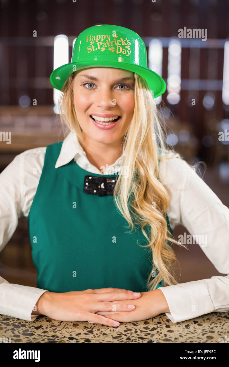 Woman wearing st patrick hi-res stock photography and images - Alamy