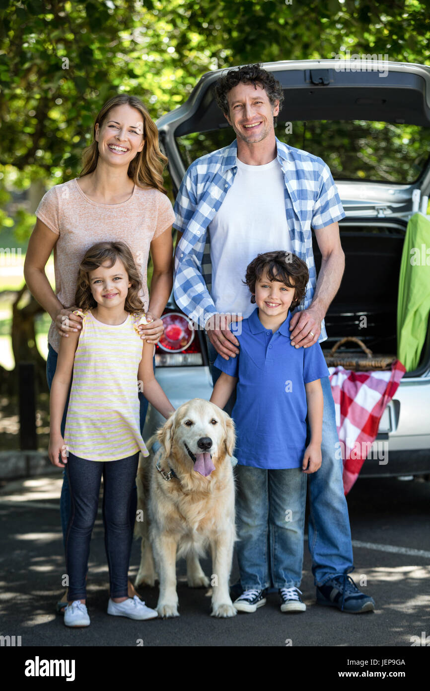Car park family dog hi-res stock photography and images - Alamy