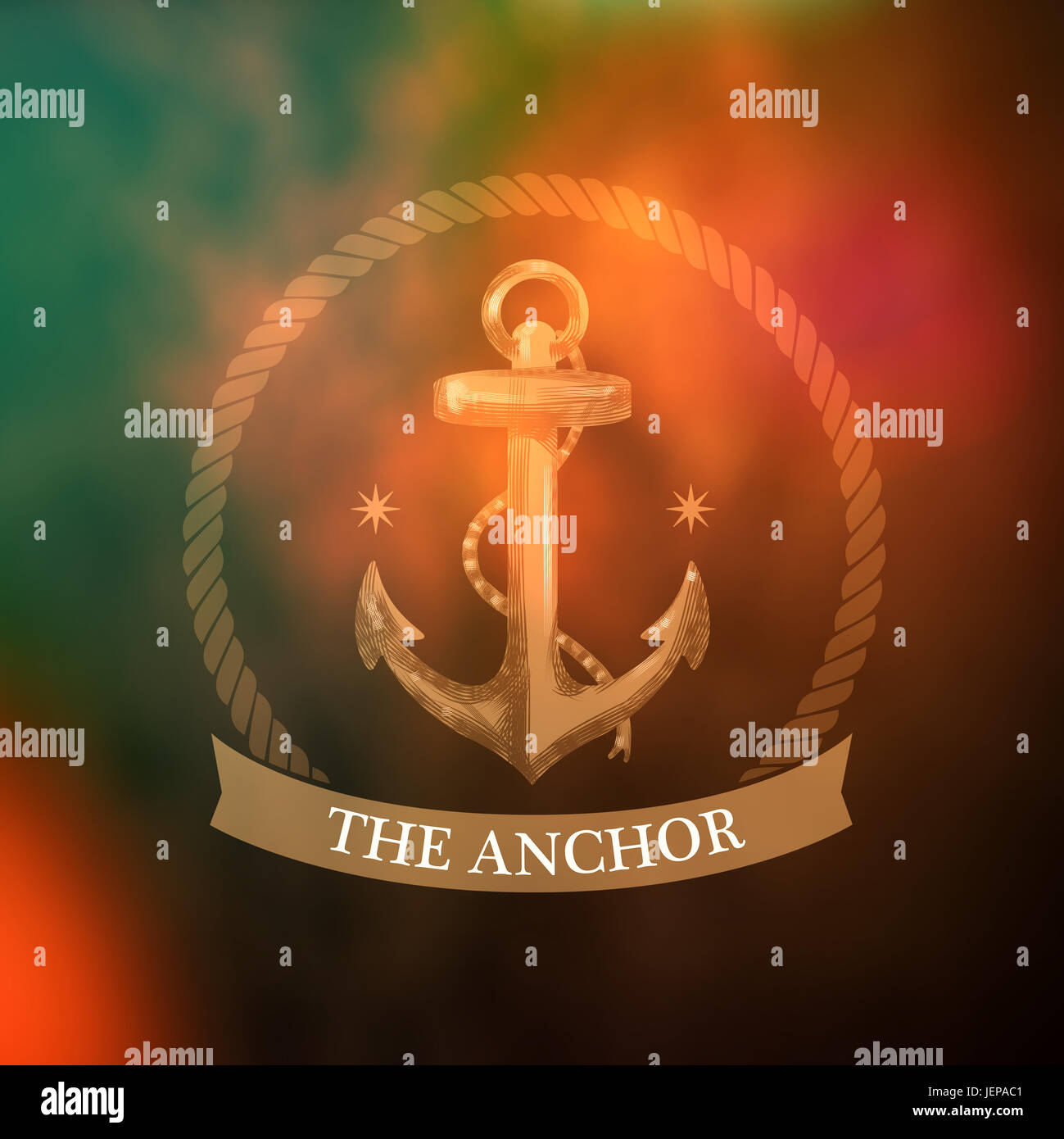 Composite image of the anchor icon Stock Photo - Alamy