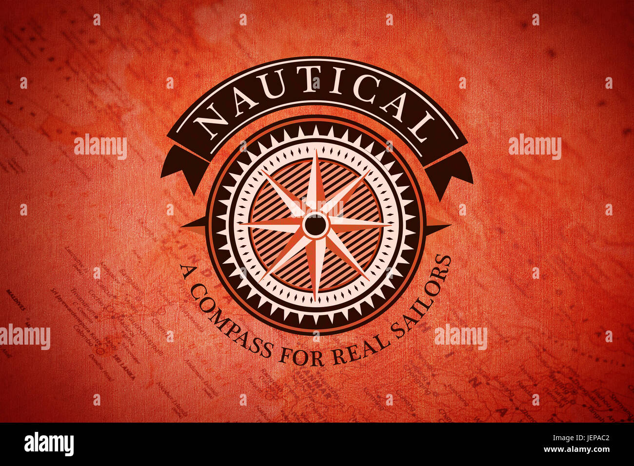 Composite image of nautical compass icon Stock Photo - Alamy