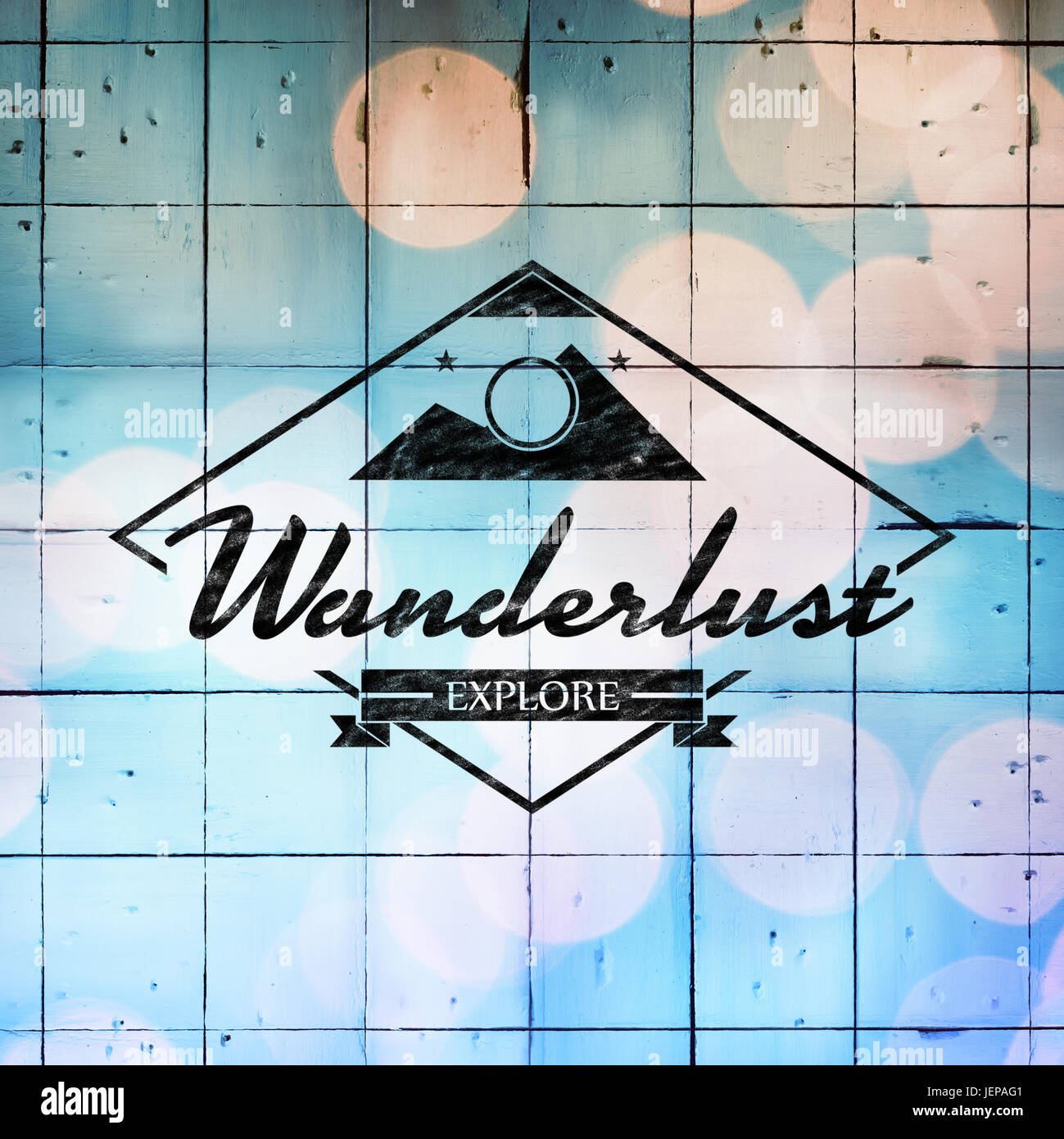 Wanderlust graphic hi-res stock photography and images - Alamy