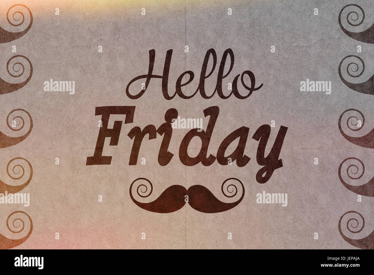 Composite image of hello friday word Stock Photo - Alamy
