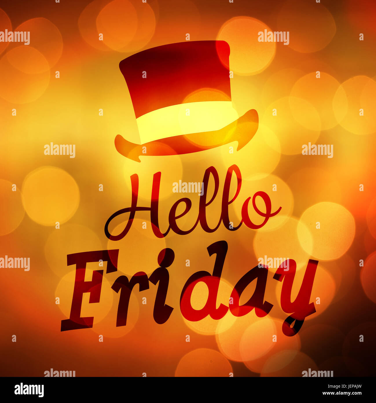 Composite image of hello friday word Stock Photo - Alamy