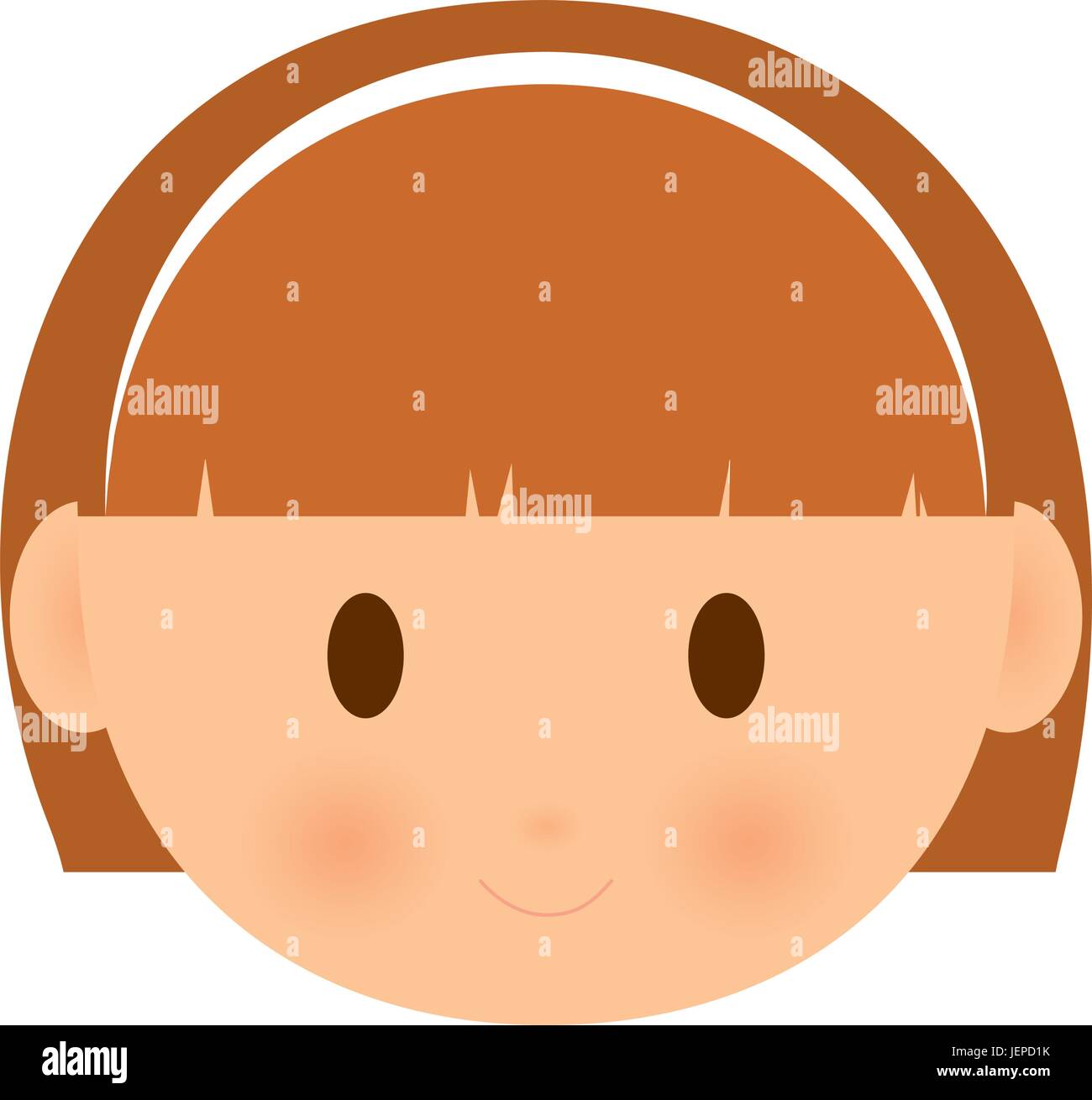 girl face icon Stock Vector Image & Art - Alamy