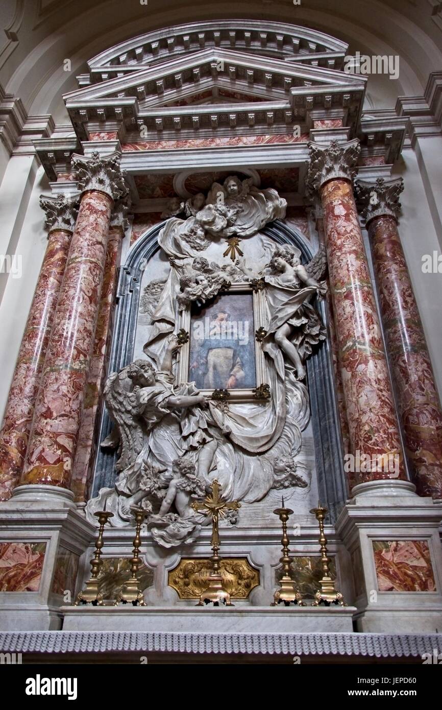 Venezia Veneto Italia. Inside the Santa Maria del Rosario church also ...