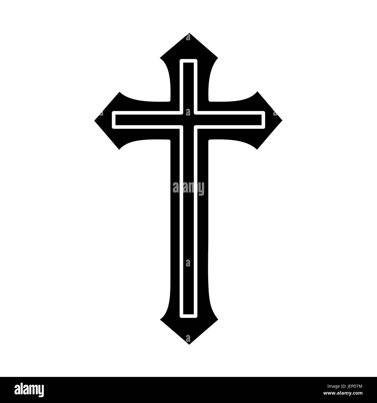 religious cross icon Stock Photo - Alamy