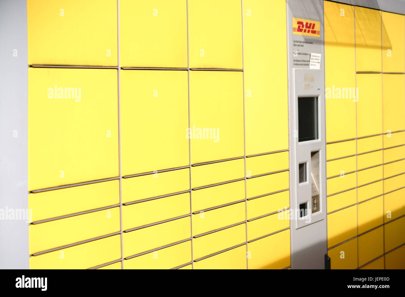 Dhl boxes hi-res stock photography and images - Alamy