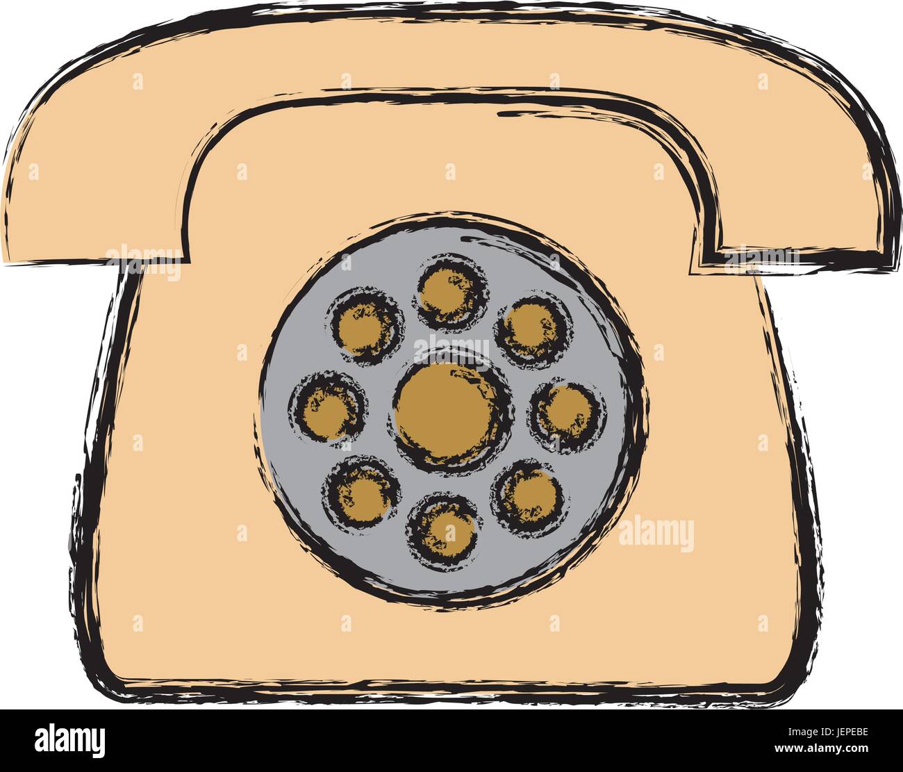 retro phone icon Stock Vector Image & Art - Alamy