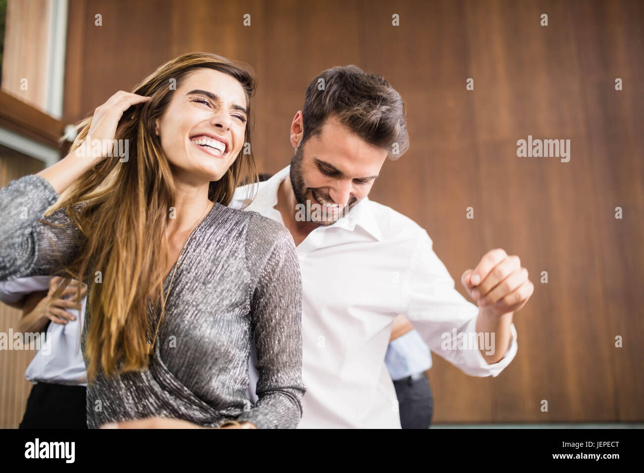 Group of young friends dancing Stock Photo - Alamy
