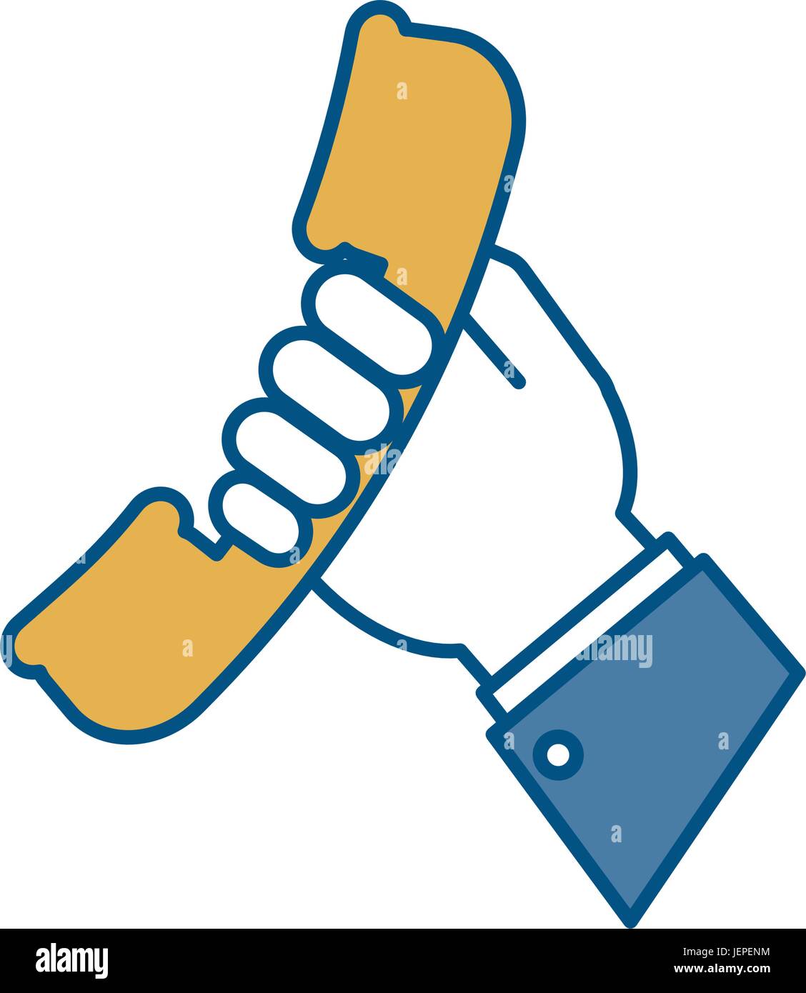 hand holding a phone icon Stock Vector Image & Art - Alamy