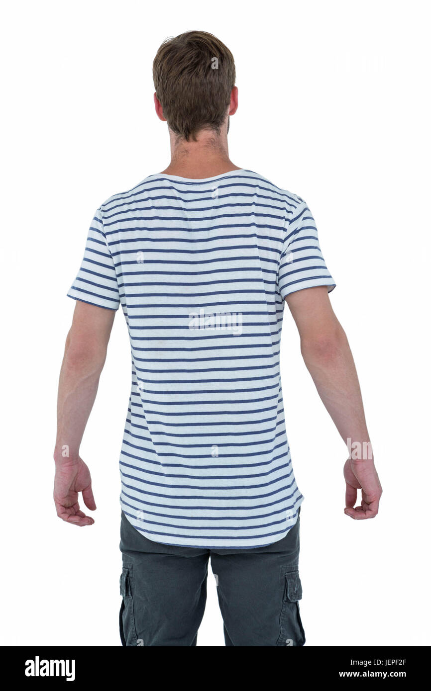 Hipster man back view Cut Out Stock Images & Pictures - Alamy