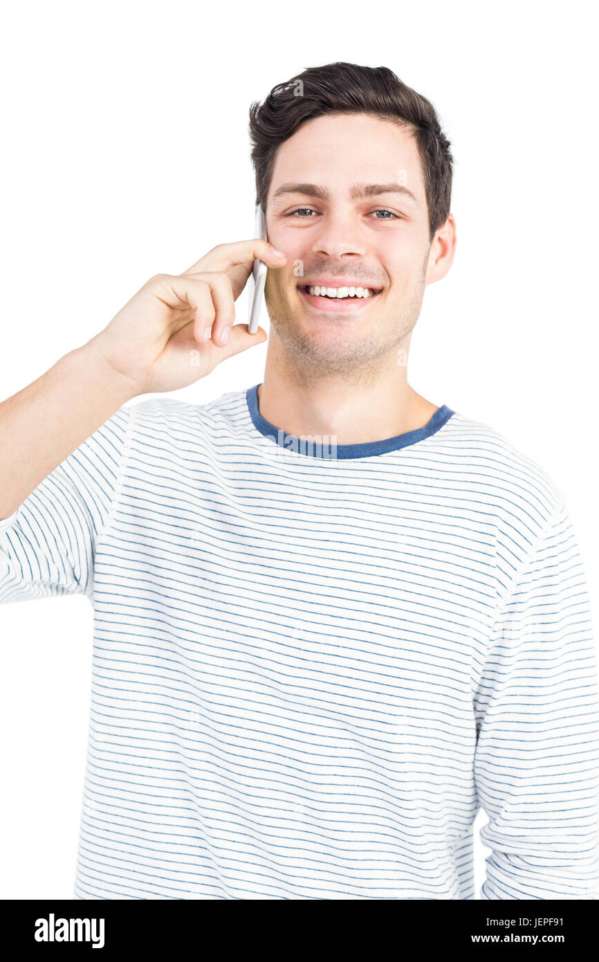 Man on the phone Stock Photo - Alamy