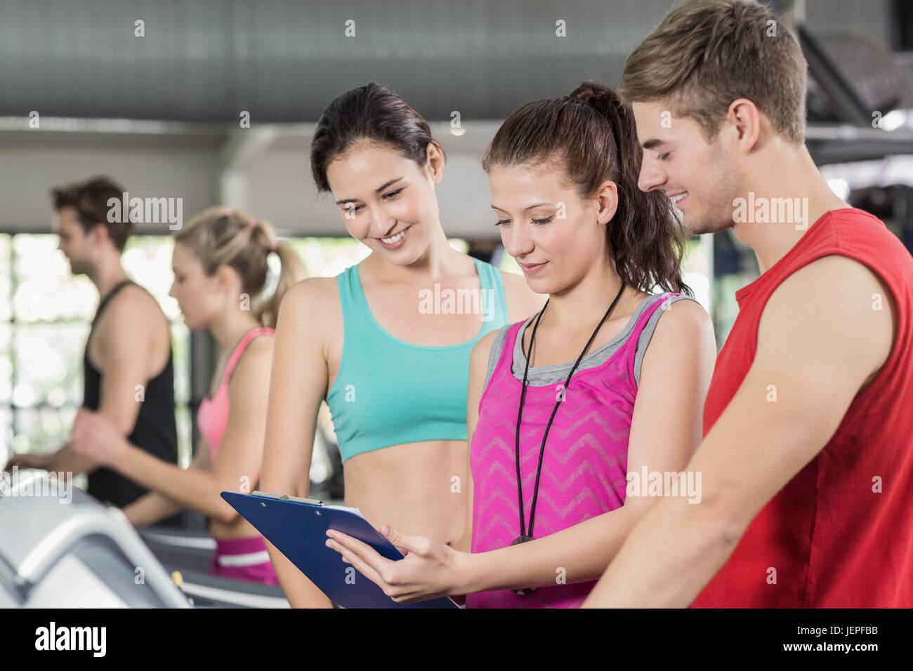 Female trainer class standing hi-res stock photography and images - Alamy