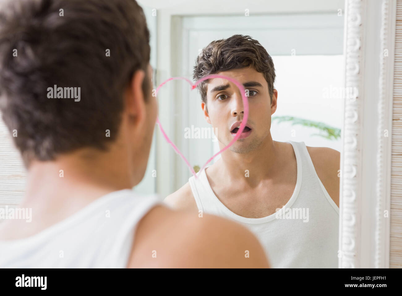 Man reflection in mirror Stock Photo - Alamy