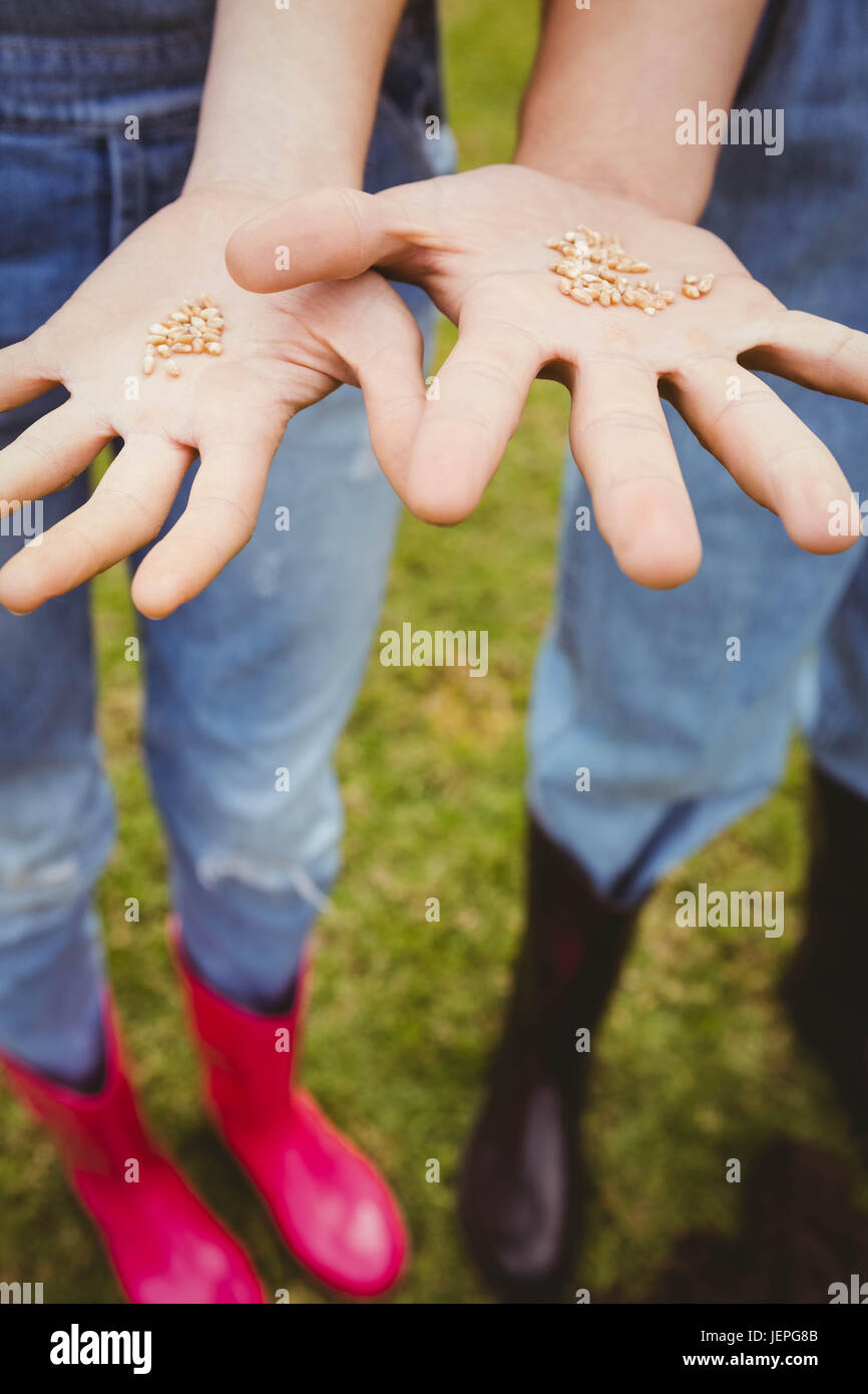 Hand showing seeds hi-res stock photography and images - Alamy