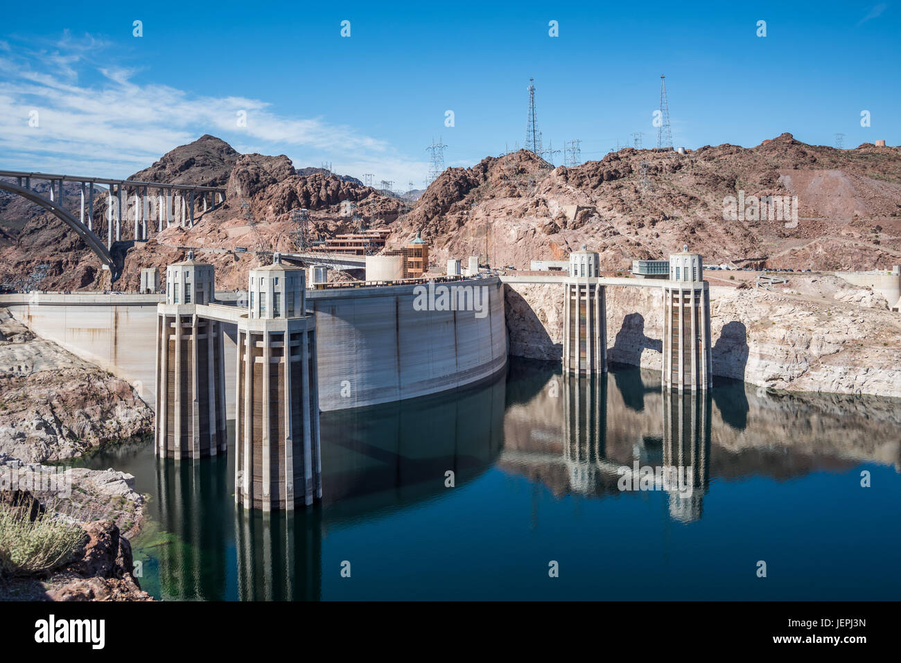Infrastructure of the Boulder Dam Stock Photo - Alamy