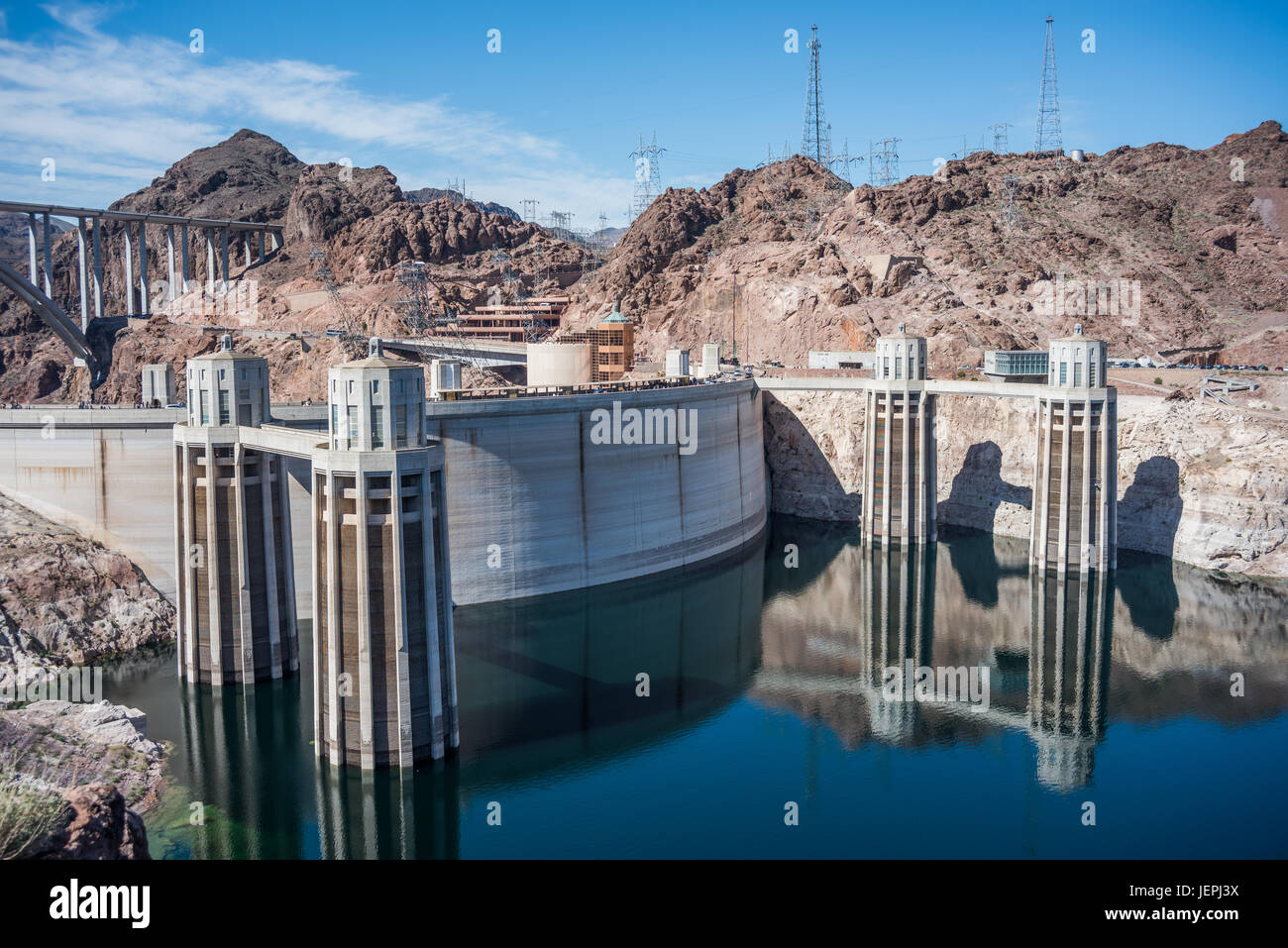 Infrastructure of the Boulder Dam Stock Photo - Alamy
