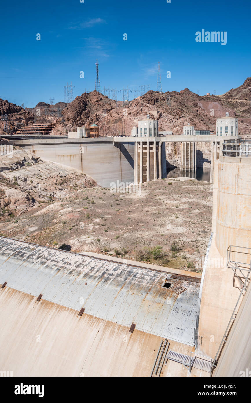 Infrastructure of the Boulder Dam Stock Photo - Alamy