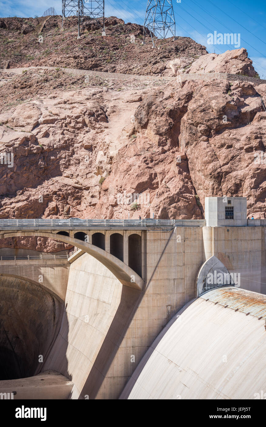 Infrastructure of the Boulder Dam Stock Photo - Alamy