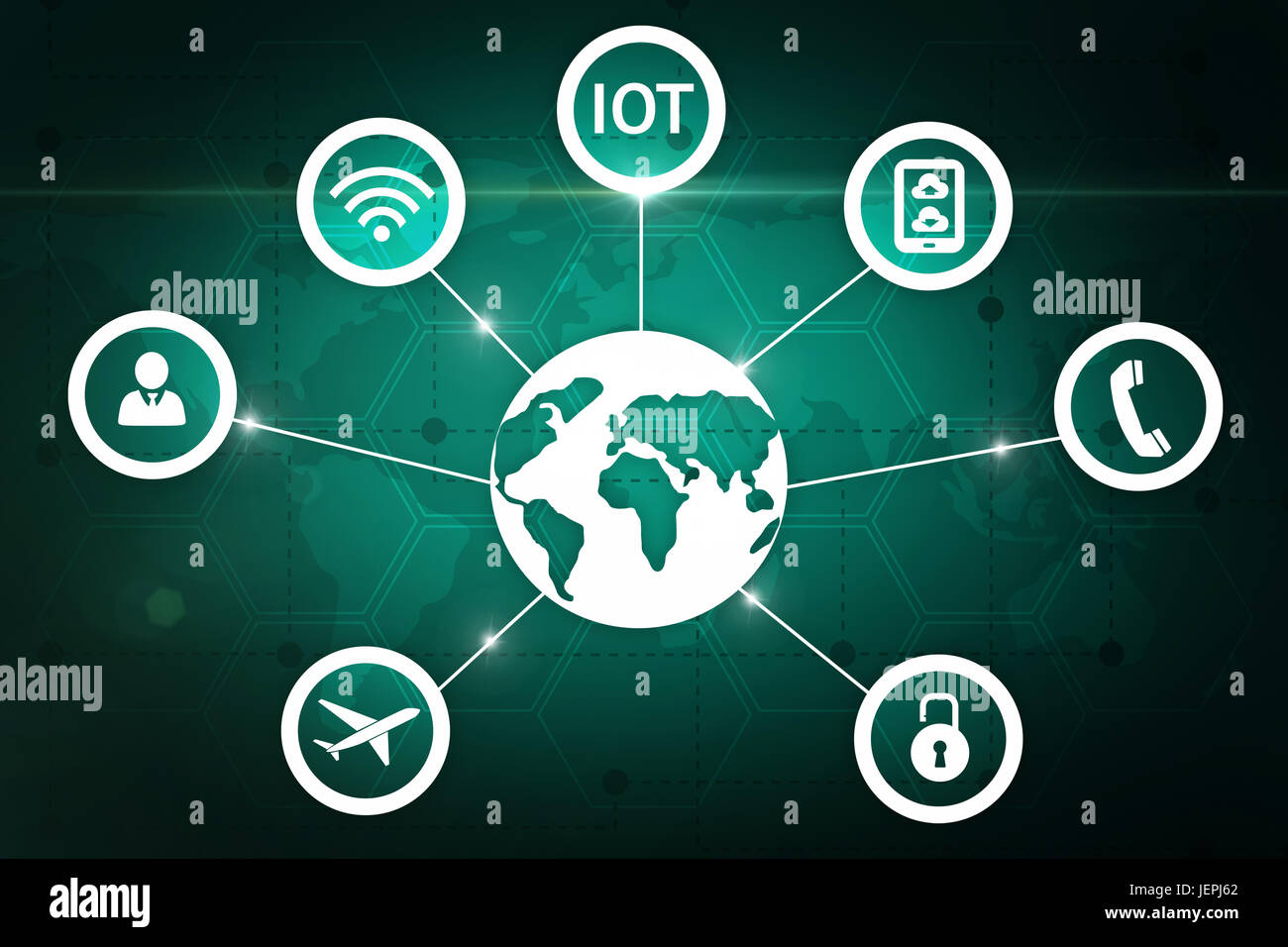 Composite image of internet of things Stock Photo - Alamy