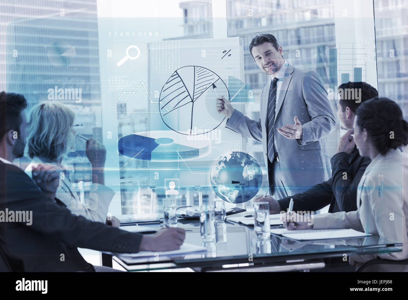 Composite image of business interface Stock Photo - Alamy