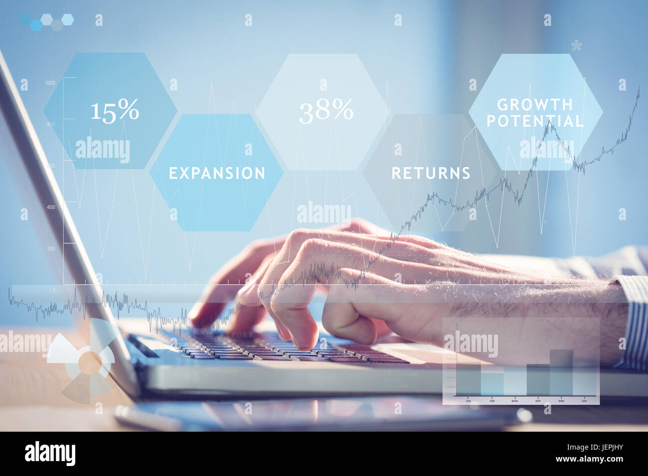 Digital composite business interface hi-res stock photography and ...