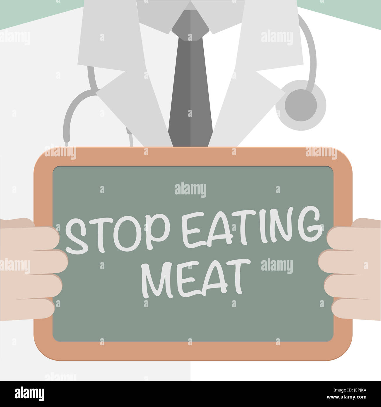 Stop eating meat Stock Photo - Alamy