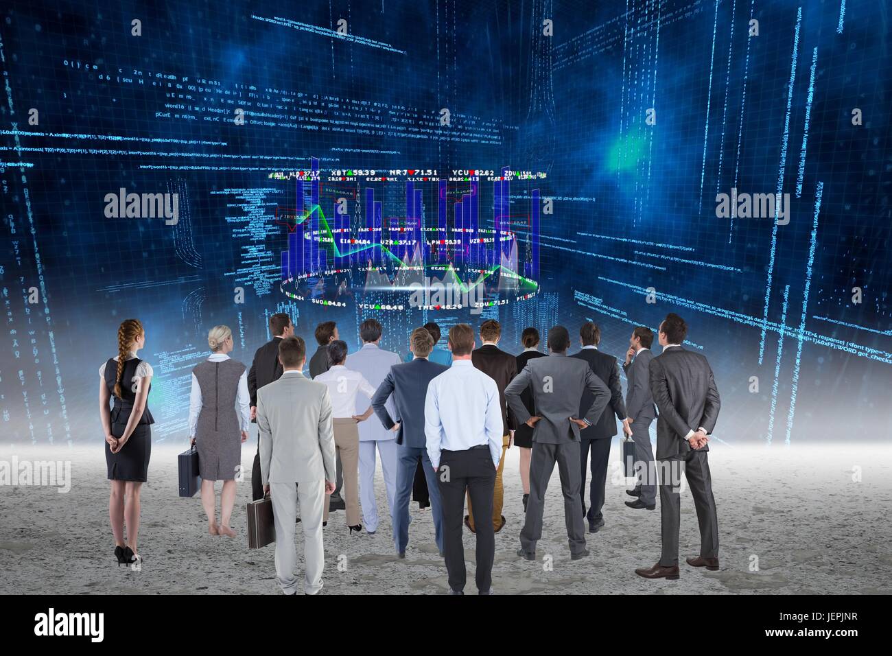 Business team analyzing data Stock Photo - Alamy