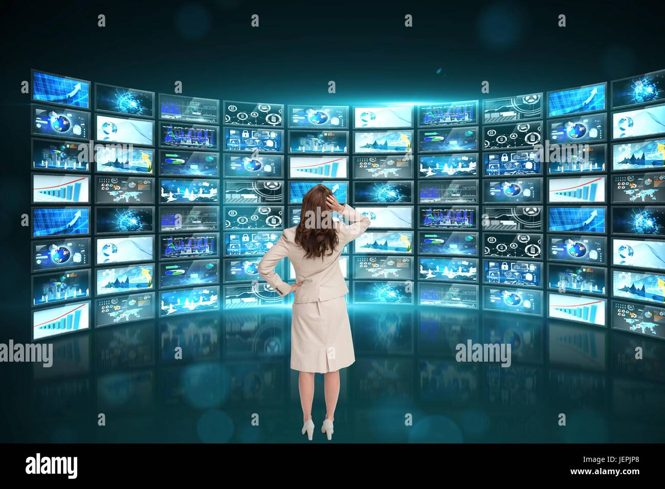 Businesswoman analysing data Stock Photo - Alamy Businesswoman analysing data Stock Photo - Alamy