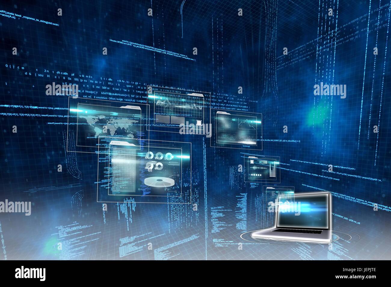 Laptop graph map hi-res stock photography and images - Alamy