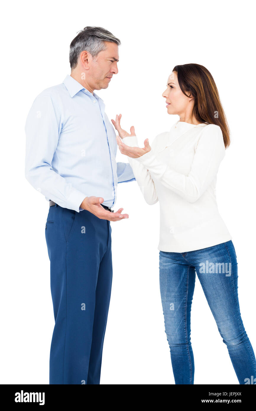Angry couple arguing Stock Photo - Alamy