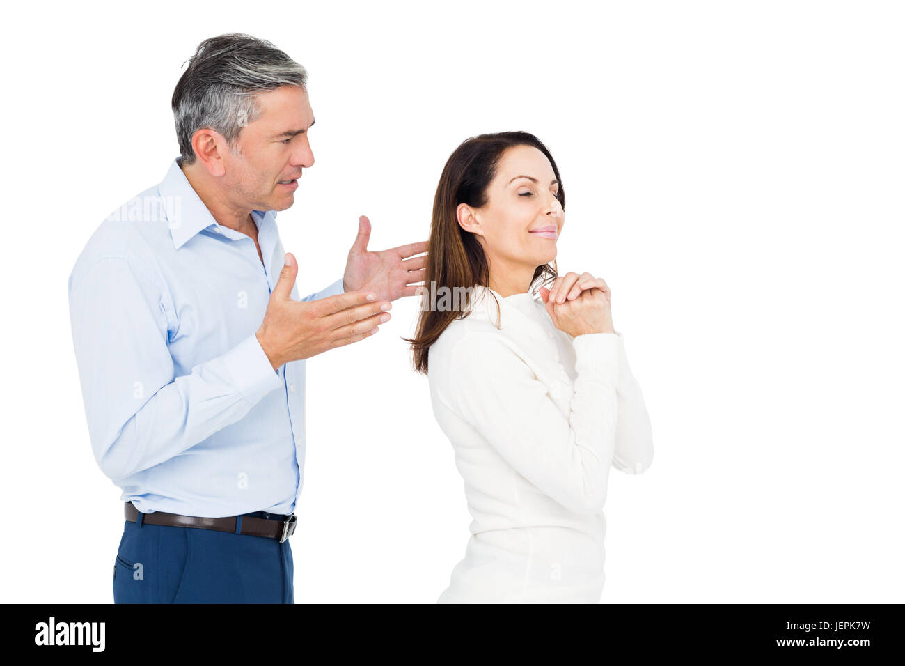 Couple arguing while standing Stock Photo - Alamy