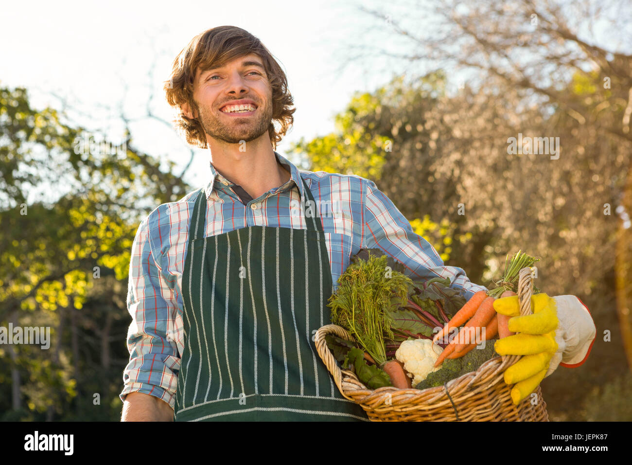 Attractive male gardener hi-res stock photography and images - Alamy