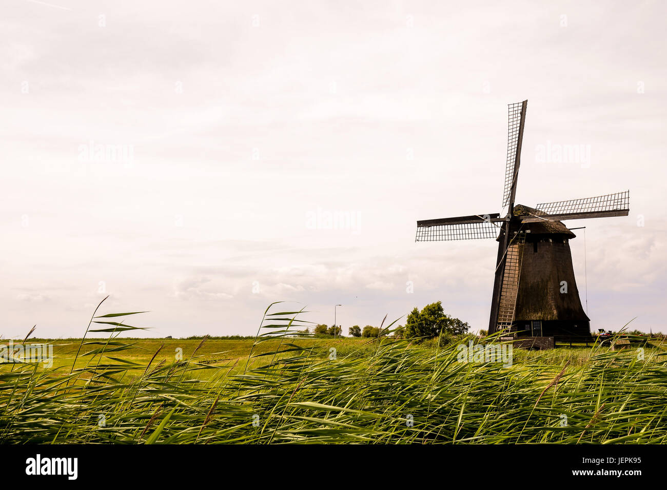 Photograph of a Classic Vintage Windmill in Holland Stock Photo - Alamy