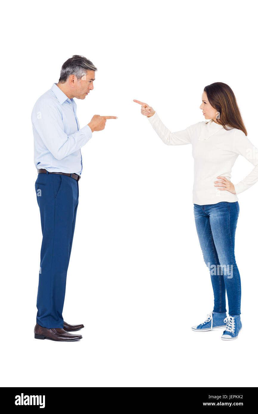 Couple arguing while standing Stock Photo - Alamy