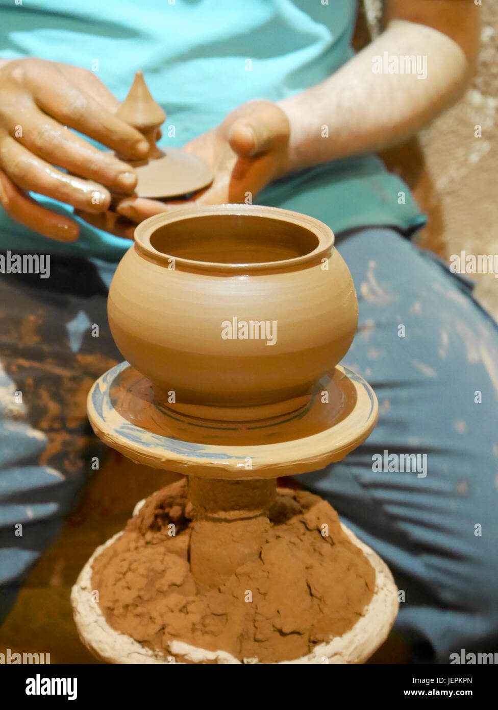 Ceramics molding completed Stock Photo - Alamy