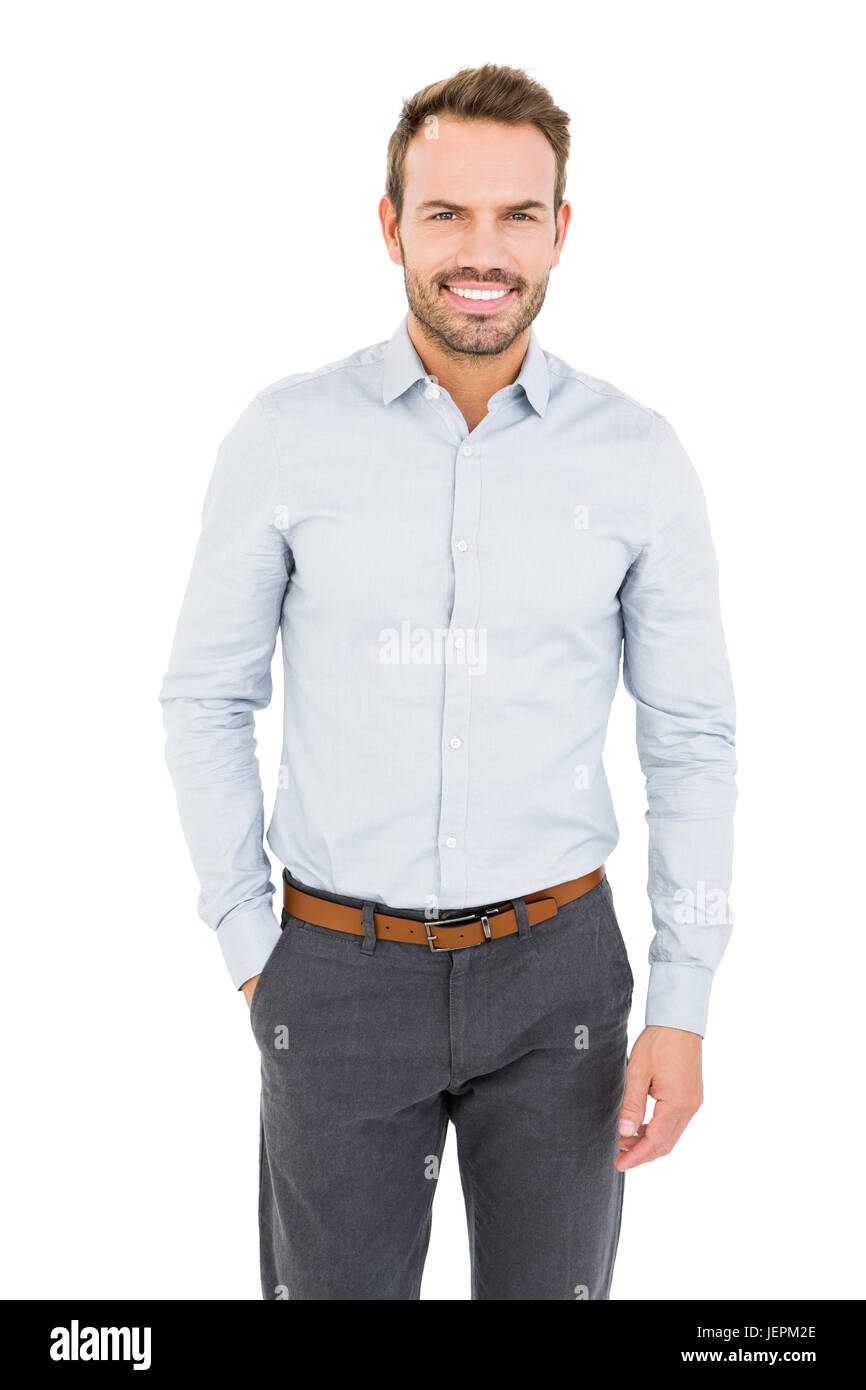 Happy well dressed man male 30s hi-res stock photography and images - Alamy