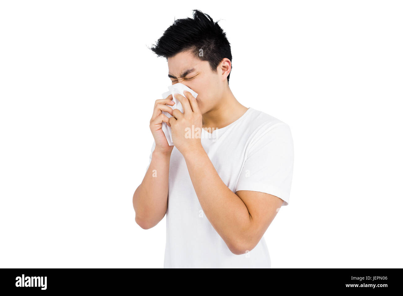 Wiping Nose Man High Resolution Stock Photography and Images - Alamy