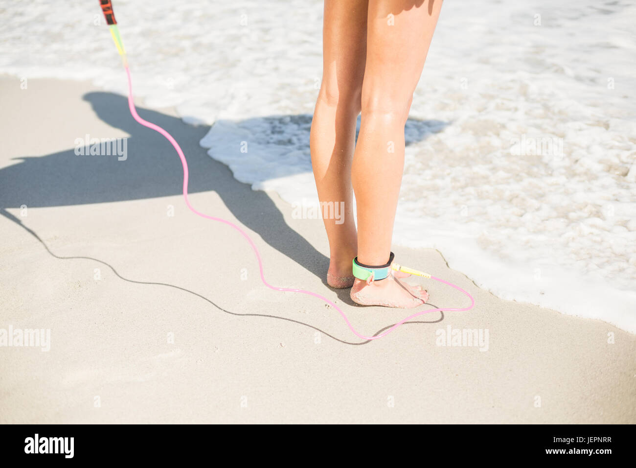 Surfers feet on the beach Stock Photo - Alamy